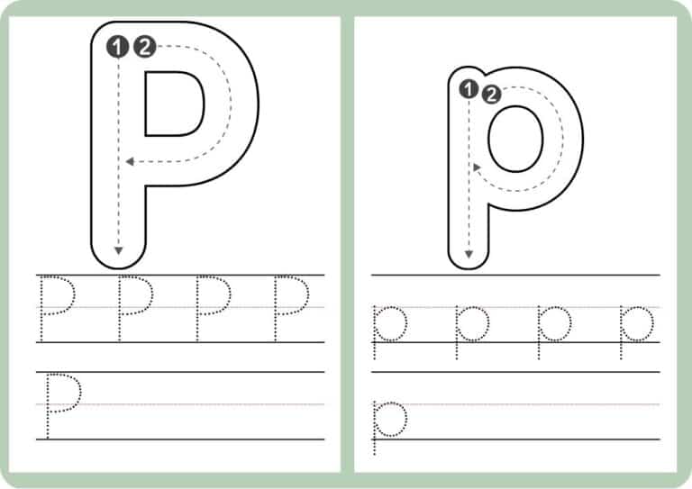 Printable Worksheets For Tracing Letters & Numbers