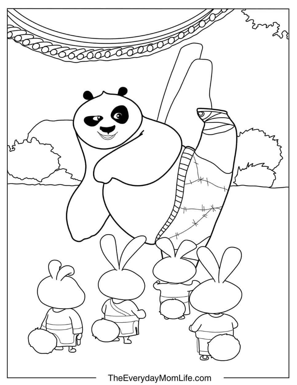 30 Free Printable Kung Fu Panda Coloring Pages