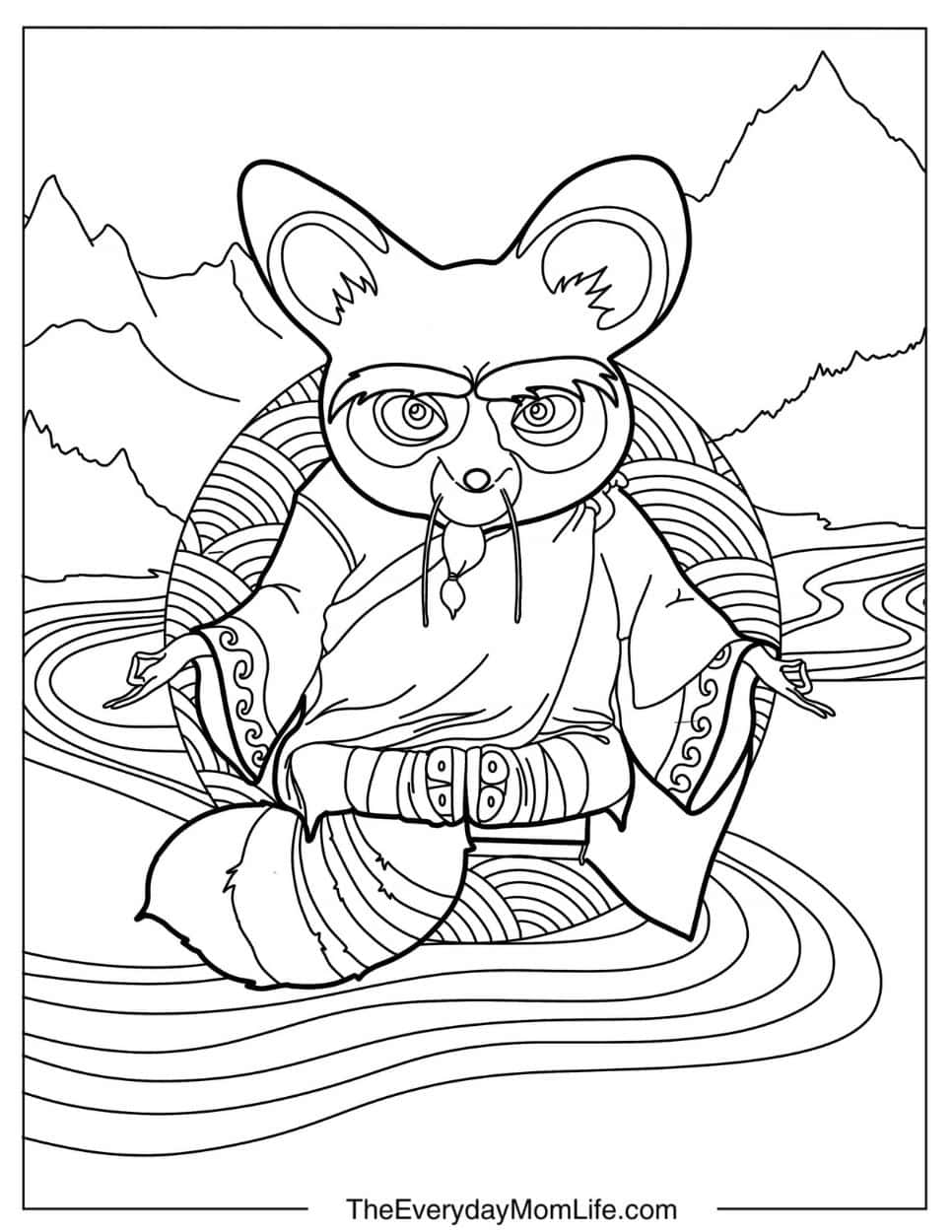 30 Free Printable Kung Fu Panda Coloring Pages