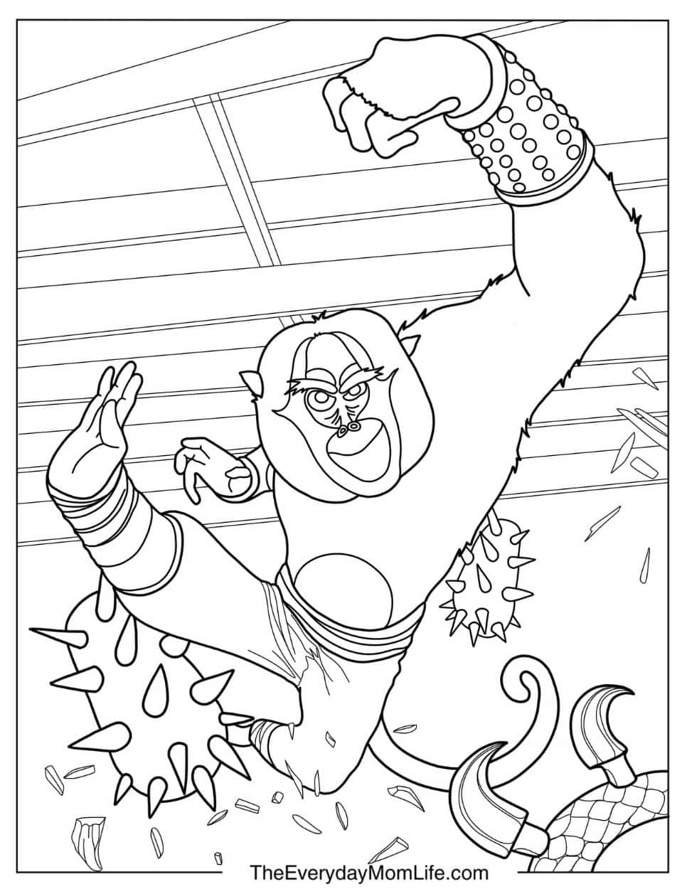 30 Free Printable Kung Fu Panda Coloring Pages