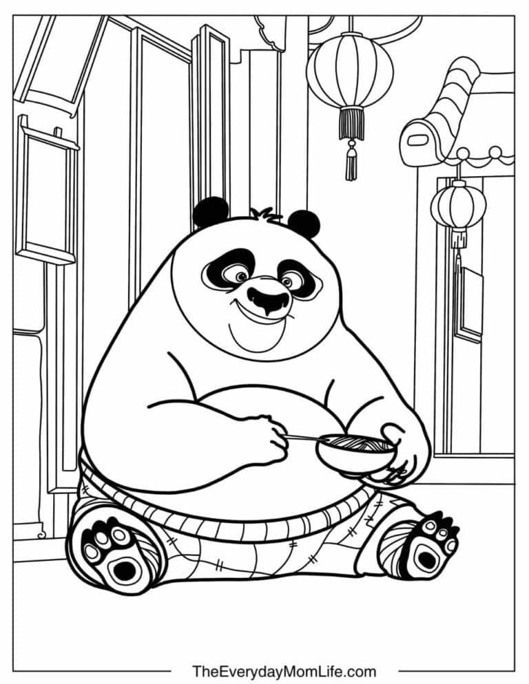 30 Free Printable Kung Fu Panda Coloring Pages