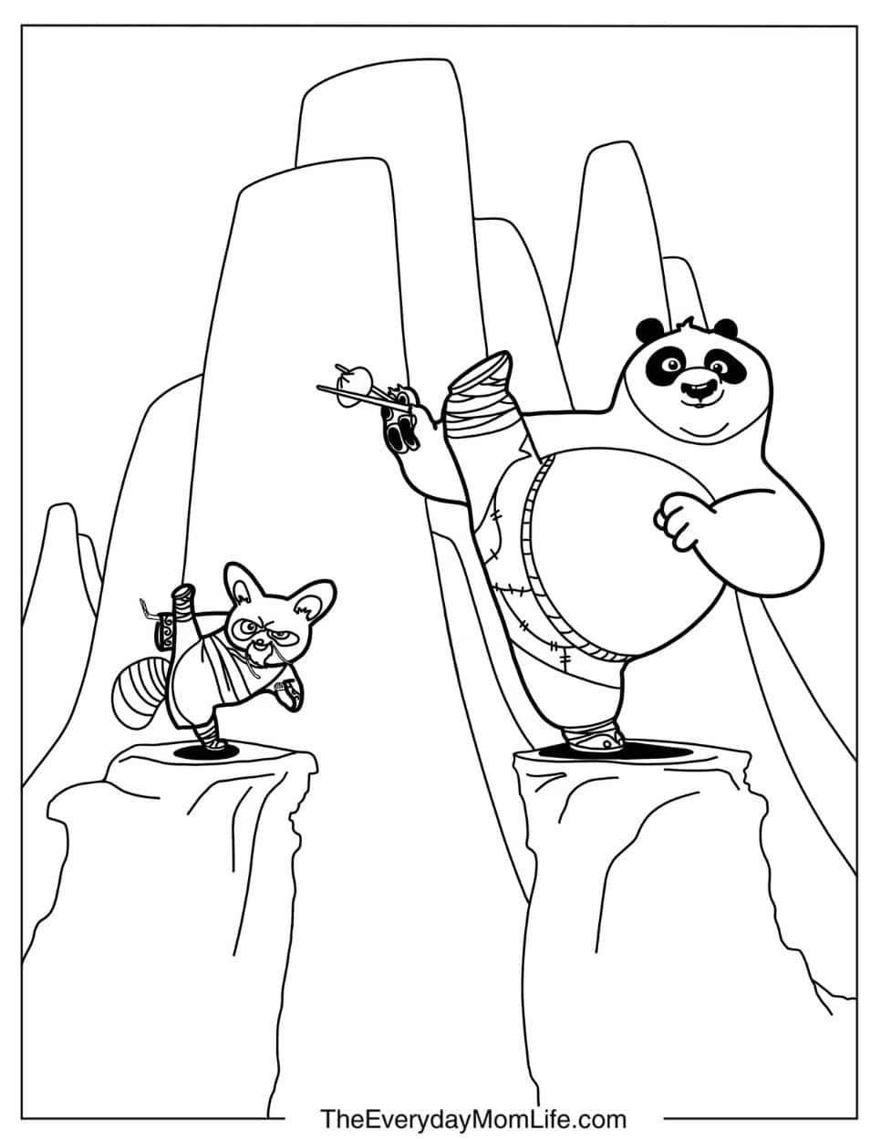 30 Free Printable Kung Fu Panda Coloring Pages