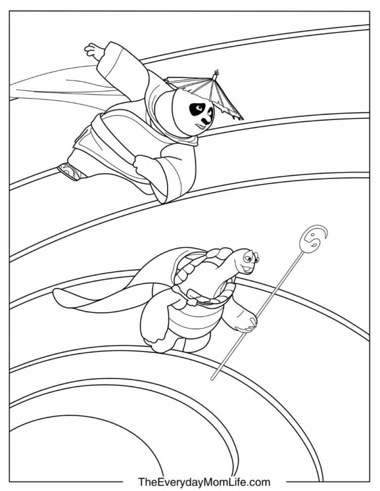 30 Free Printable Kung Fu Panda Coloring Pages
