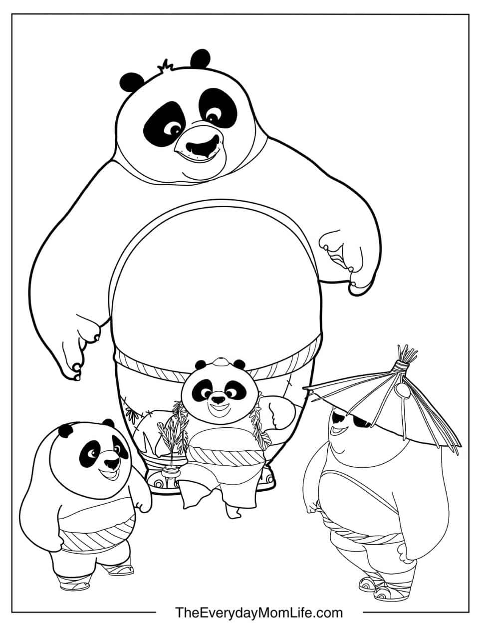 30 Free Printable Kung Fu Panda Coloring Pages