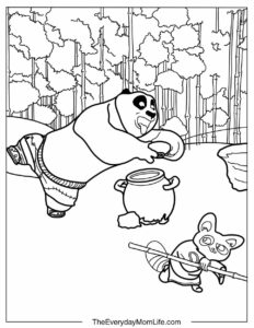 30 Free Printable Kung Fu Panda Coloring Pages
