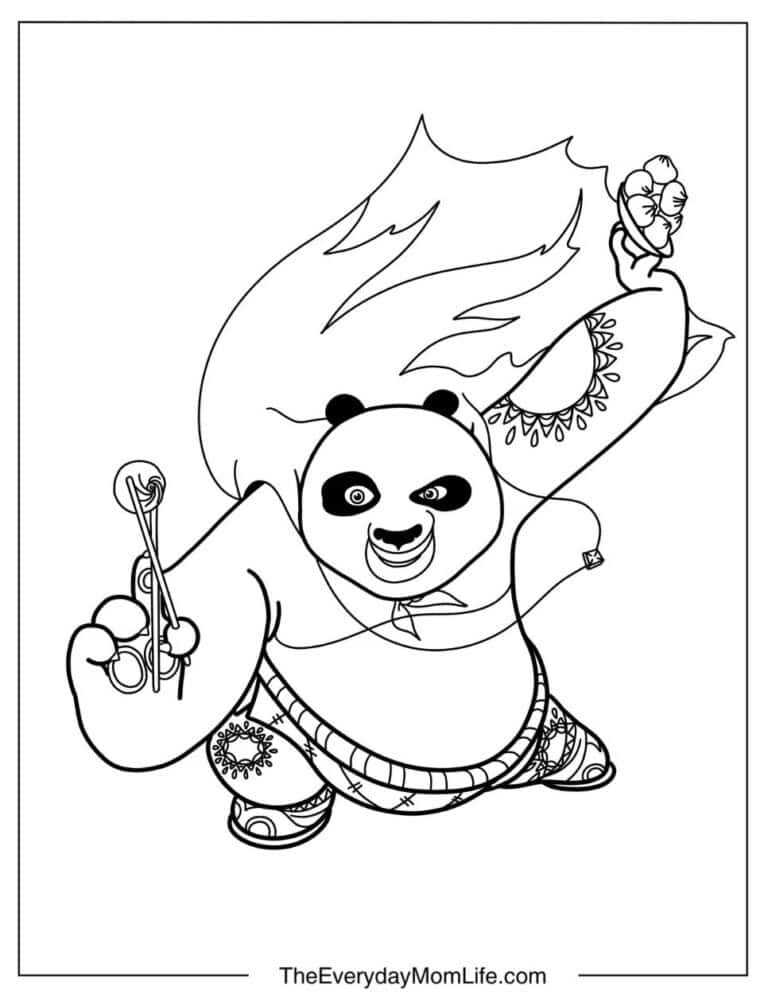 30 Free Printable Kung Fu Panda Coloring Pages