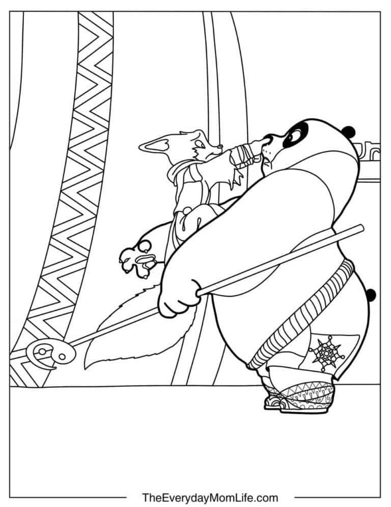 30 Free Printable Kung Fu Panda Coloring Pages