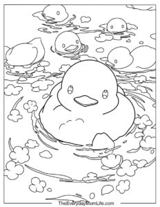 PDF Printable Duck Coloring Pages - The Everyday Mom Life
