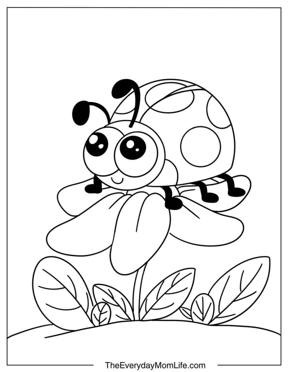Ladybug Coloring Pages for Kids (Free PDF)
