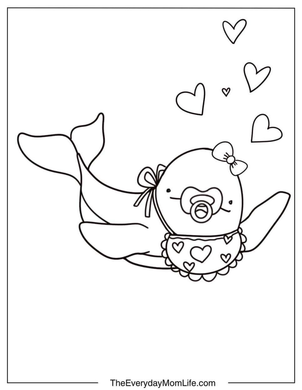 Free Printable Dolphin Coloring Pages