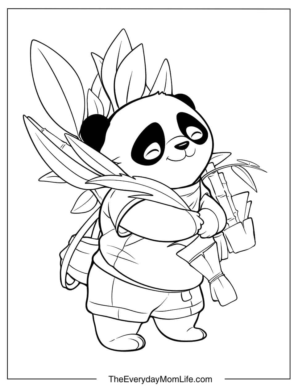 Panda Coloring Pages for Kids (Free PDF)