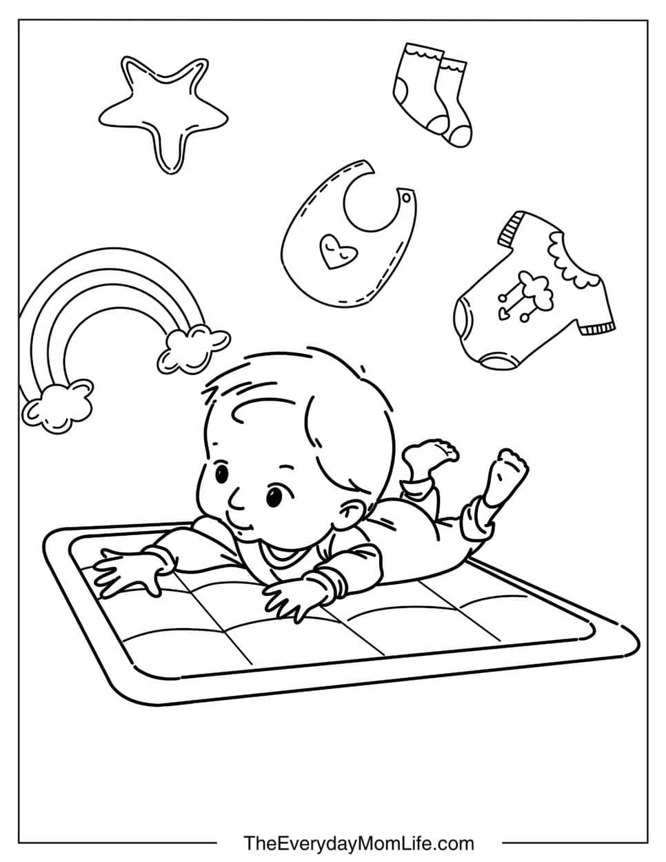 PDF Printable Baby Coloring Pages