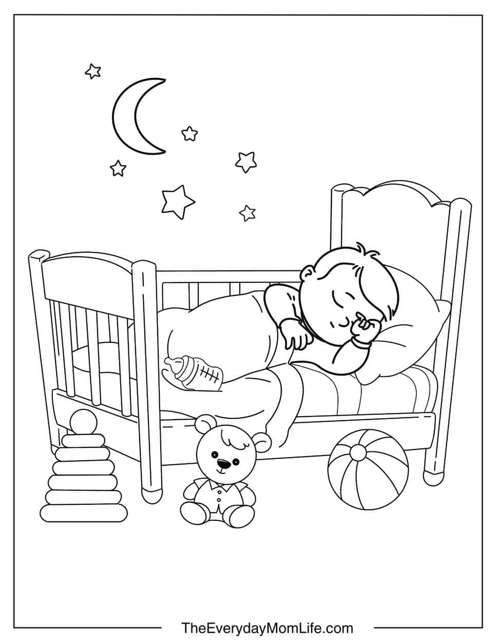 PDF Printable Baby Coloring Pages