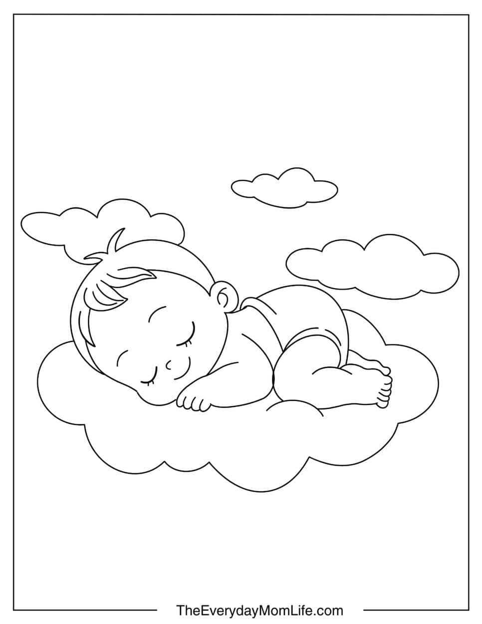PDF Printable Baby Coloring Pages