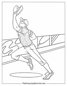 PDF Printable Baseball Coloring Pages - The Everyday Mom Life
