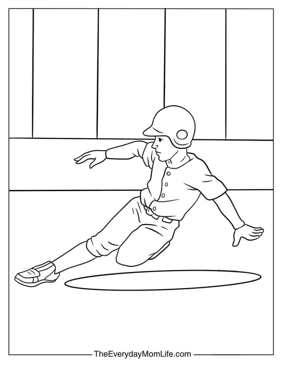 PDF Printable Baseball Coloring Pages - The Everyday Mom Life