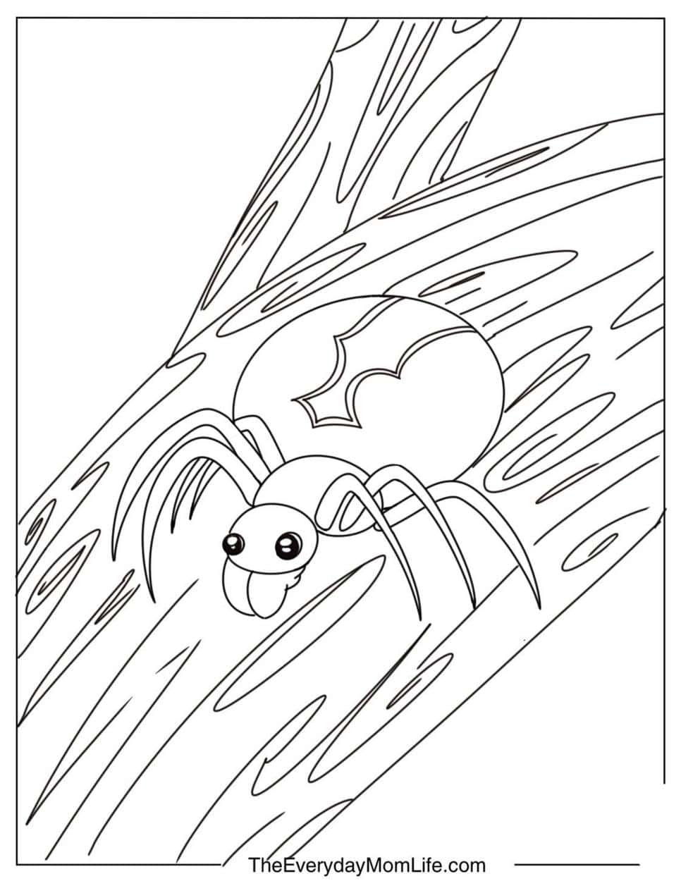 Free PDF Spider Coloring Pages