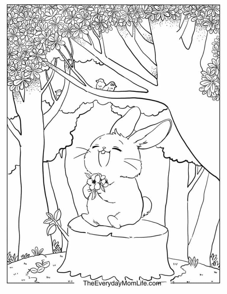 Bunny Coloring Pages for Kids (Free PDF)