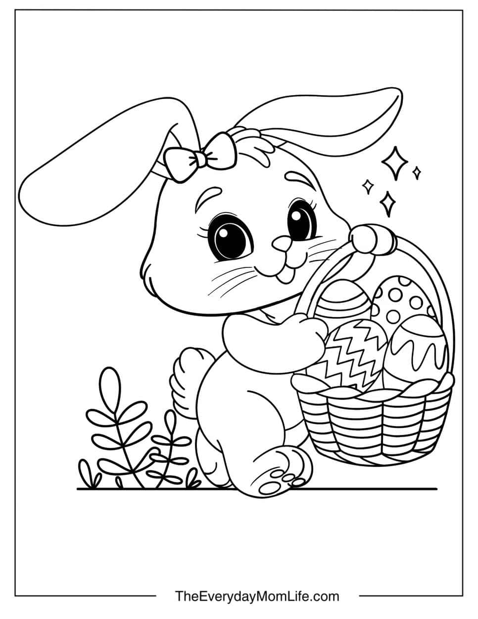 Bunny Coloring Pages for Kids (Free PDF)
