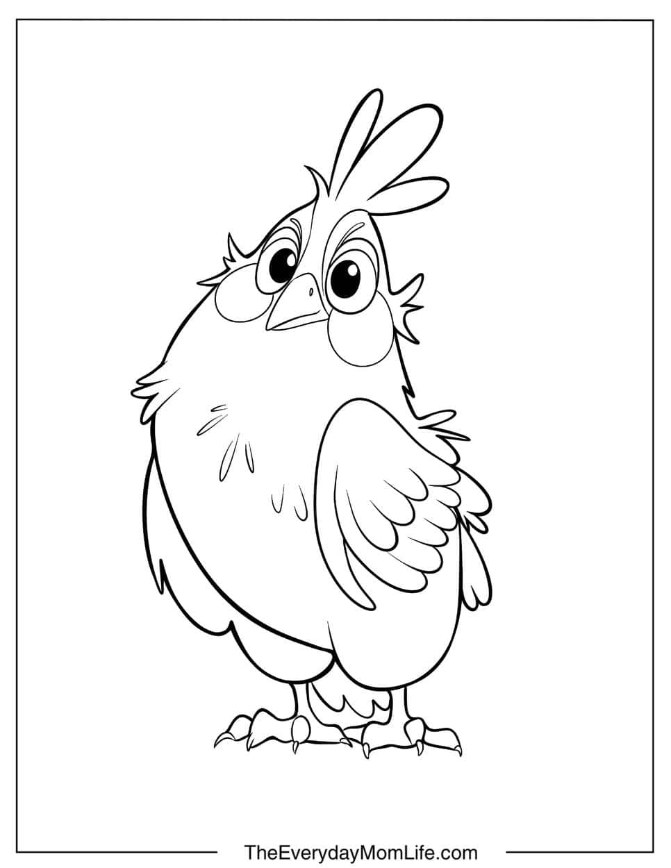 Chicken Coloring Pages for Kids (Free PDF) - The Everyday Mom Life
