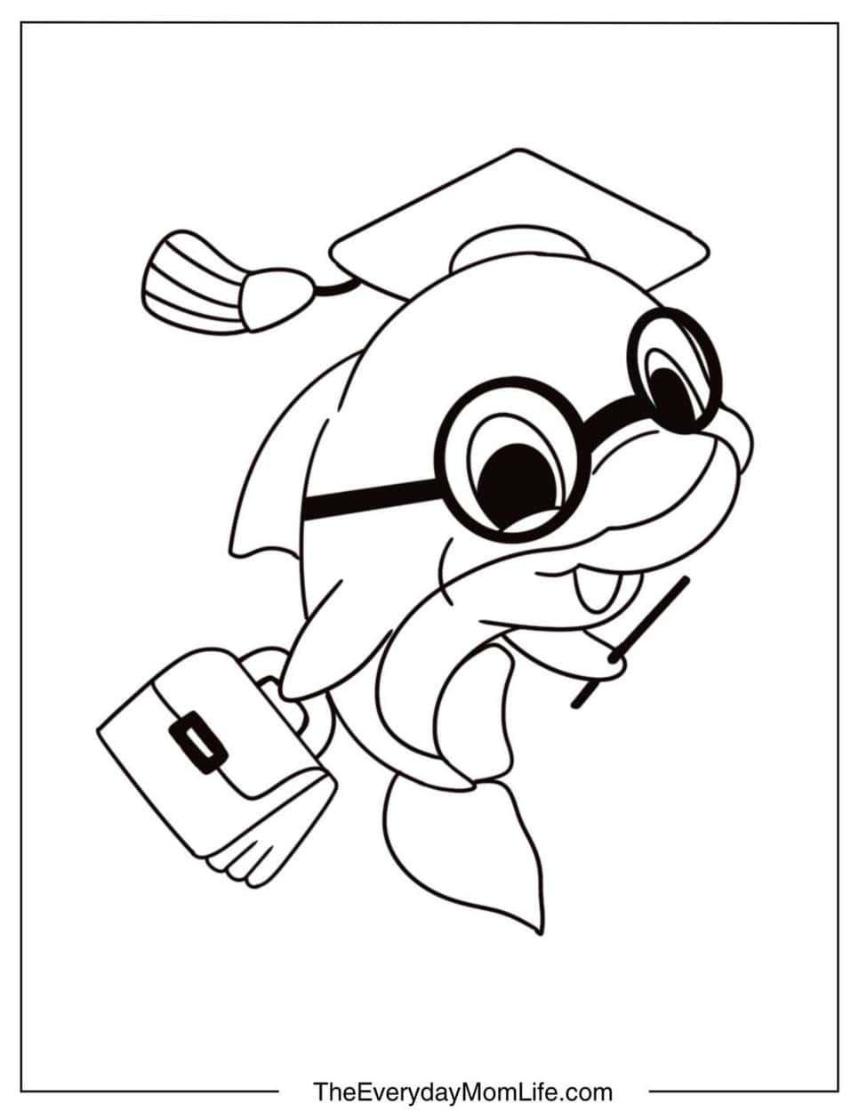 Free Printable Dolphin Coloring Pages