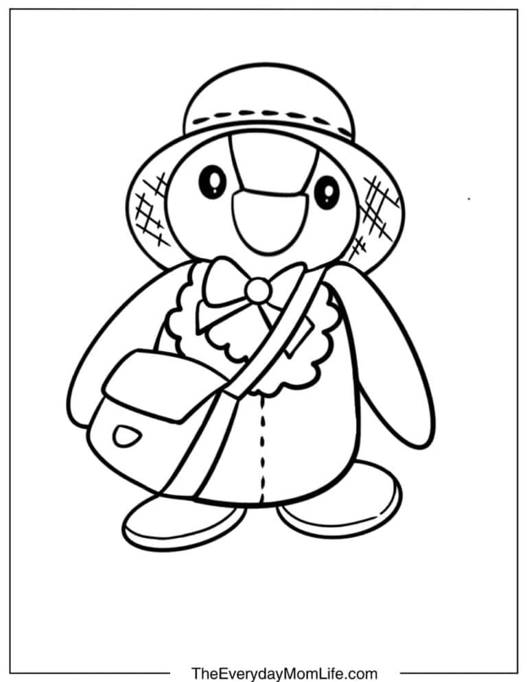 Penguin Coloring Pages For Kids (Free PDF)