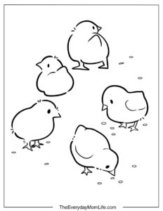 Chicken Coloring Pages for Kids (Free PDF) - The Everyday Mom Life