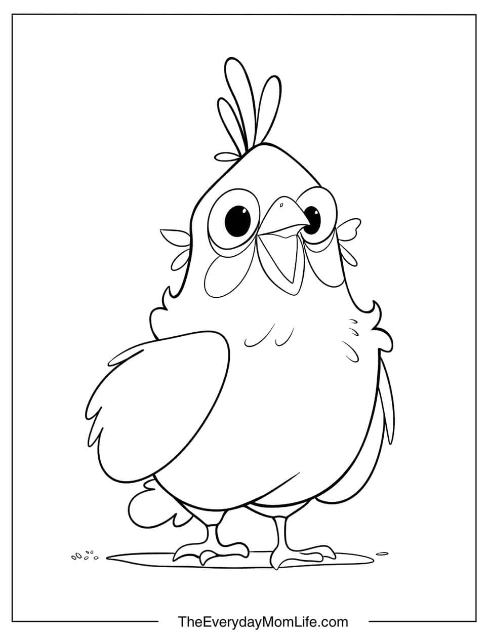 Chicken Coloring Pages for Kids (Free PDF) - The Everyday Mom Life