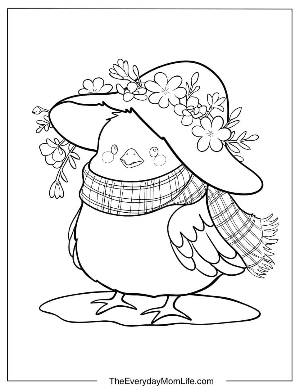 Chicken Coloring Pages for Kids (Free PDF) - The Everyday Mom Life
