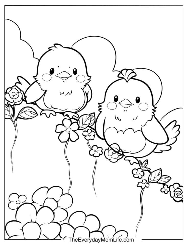Chicken Coloring Pages for Kids (Free PDF) - The Everyday Mom Life