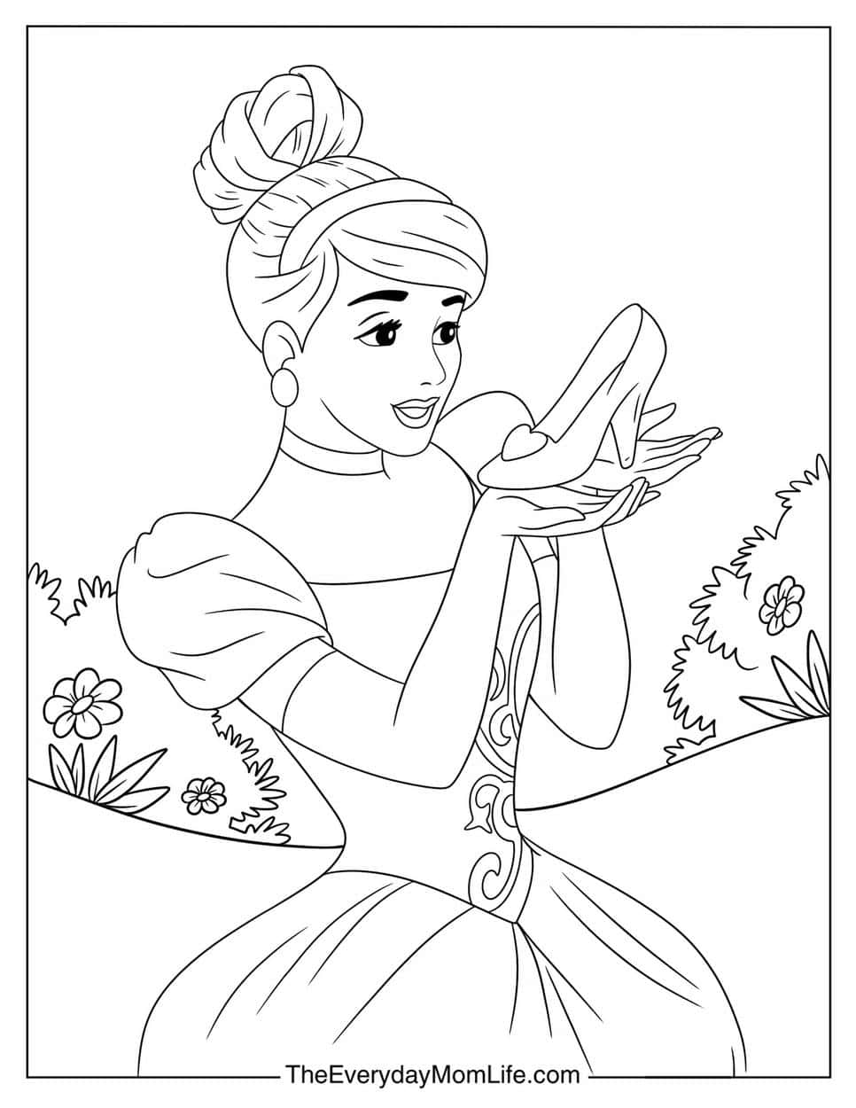 Cinderella Coloring Pages (Free Printable)