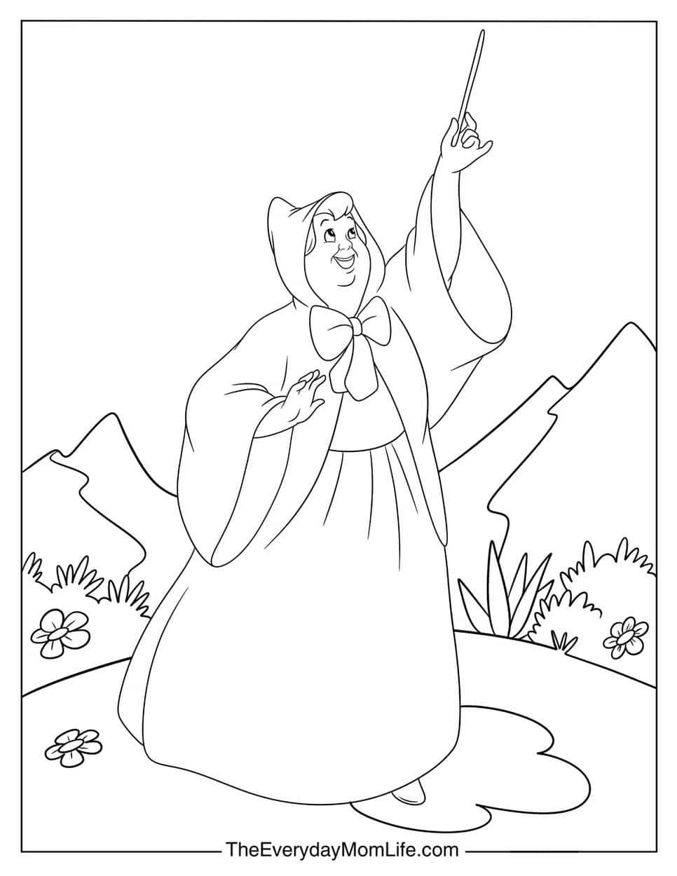 Cinderella Coloring Pages (Free Printable)