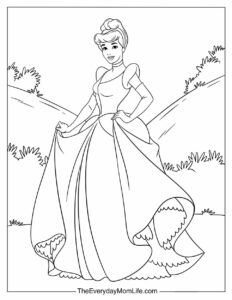 Cinderella Coloring Pages (Free Printable)