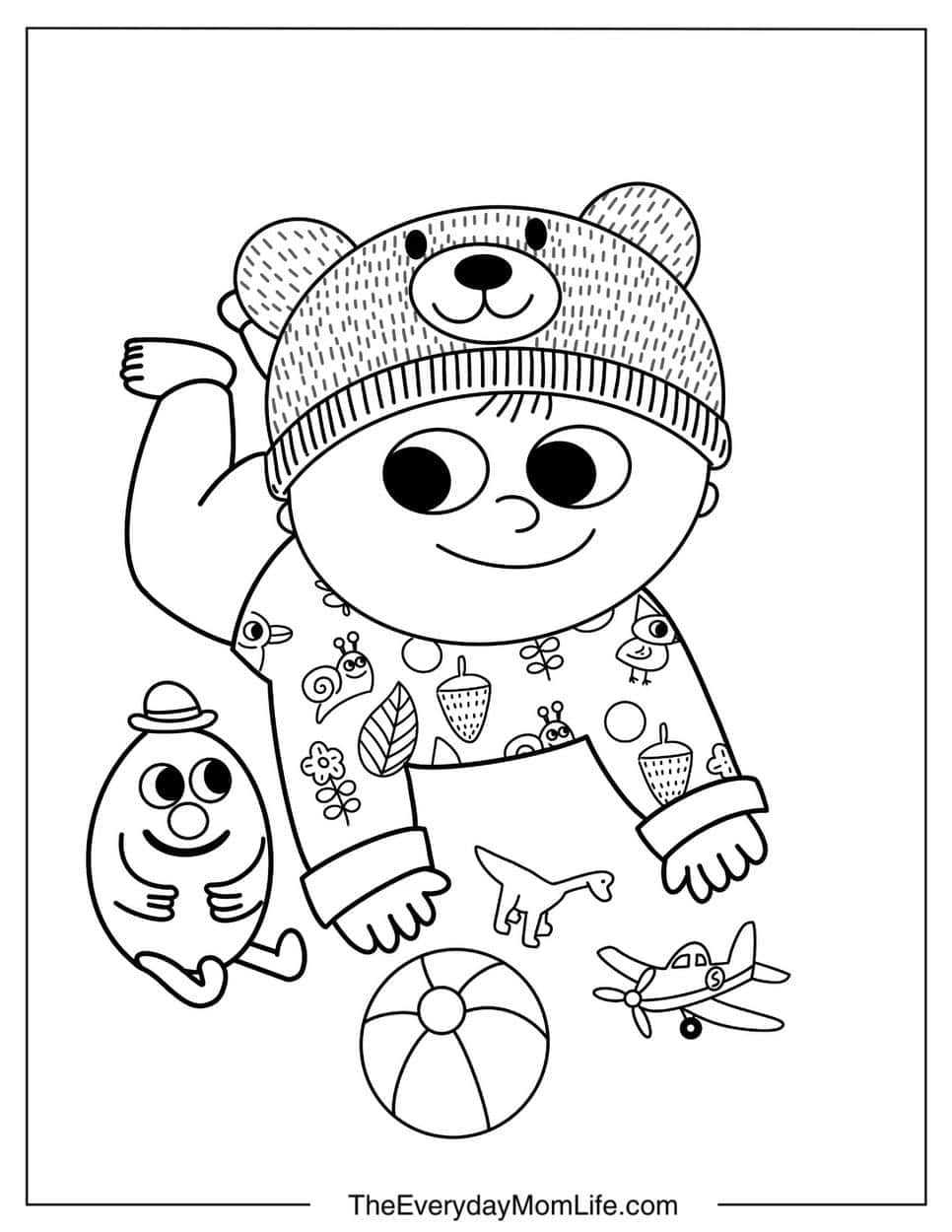 PDF Printable Baby Coloring Pages