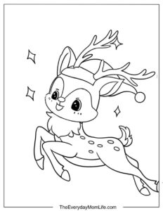 Free Printable PDF Deer Coloring Pages