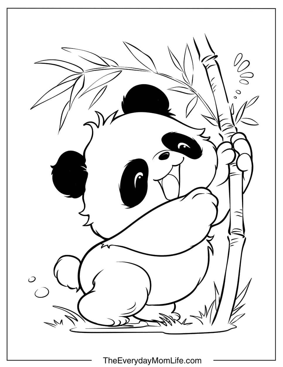 Panda Coloring Pages for Kids (Free PDF)
