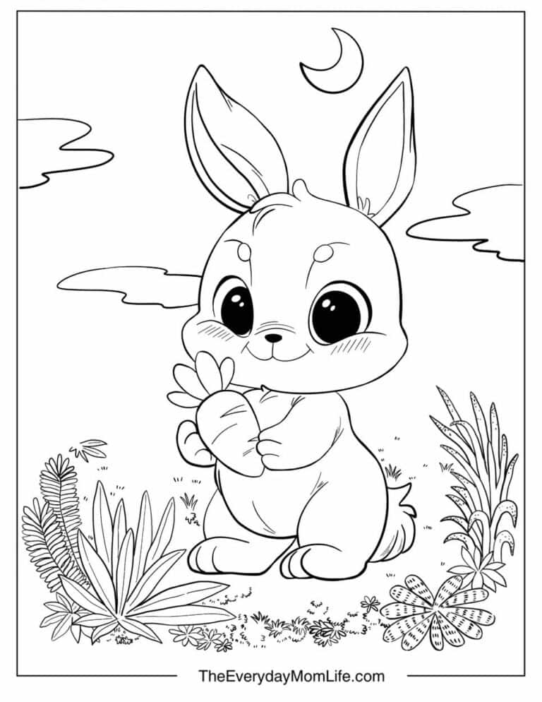 Bunny Coloring Pages for Kids (Free PDF)