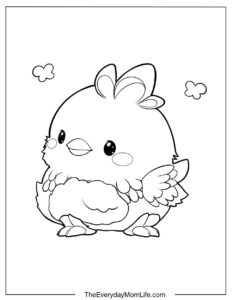 Chicken Coloring Pages for Kids (Free PDF) - The Everyday Mom Life
