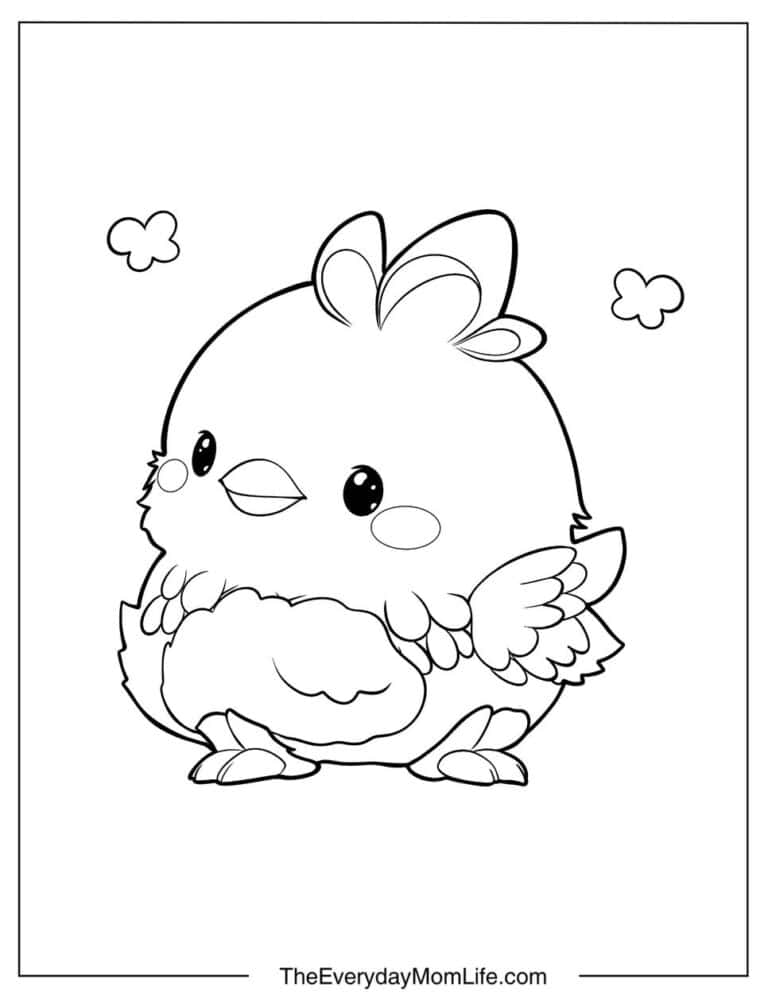 Chicken Coloring Pages for Kids (Free PDF) - The Everyday Mom Life