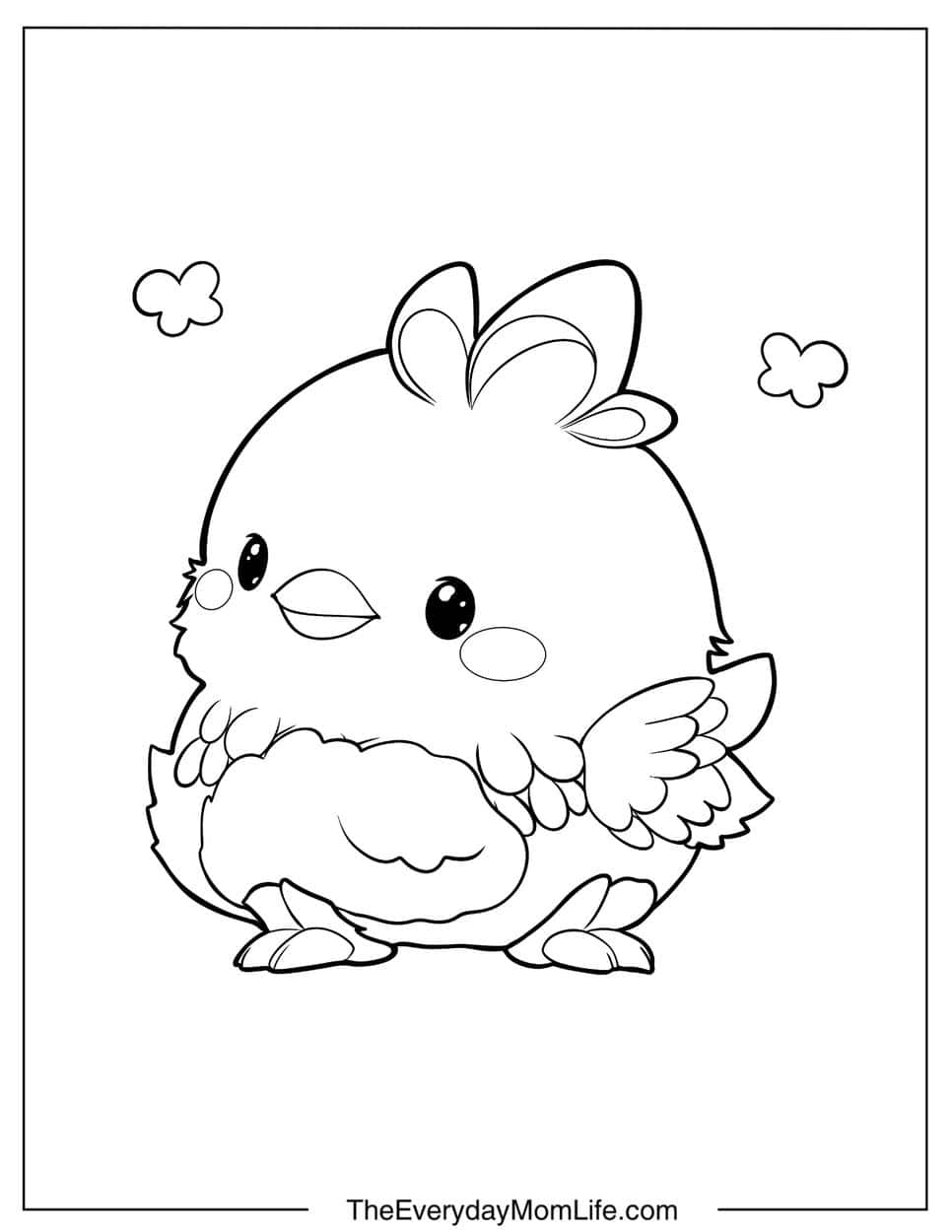 Chicken Coloring Pages for Kids (Free PDF) - The Everyday Mom Life