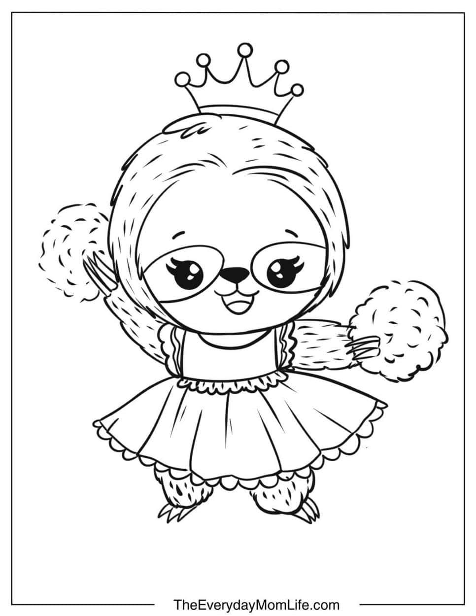 Sloth Coloring Pages For Kids (Free PDF)