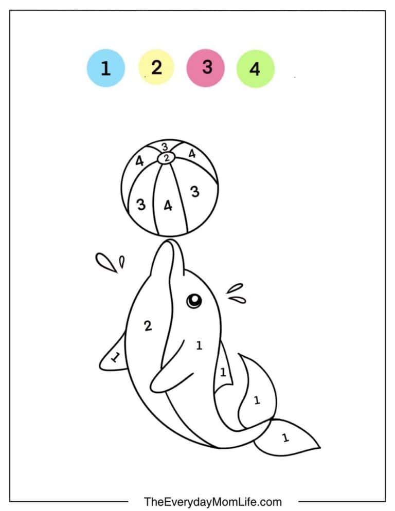 Free Printable Dolphin Coloring Pages