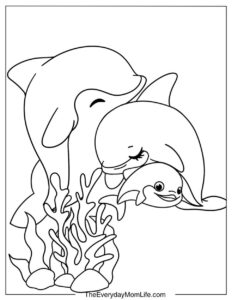 Free Printable Dolphin Coloring Pages