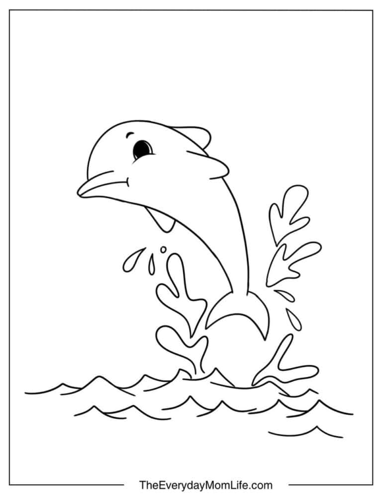 Free Printable Dolphin Coloring Pages