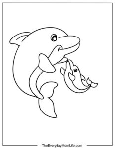 Free Printable Dolphin Coloring Pages