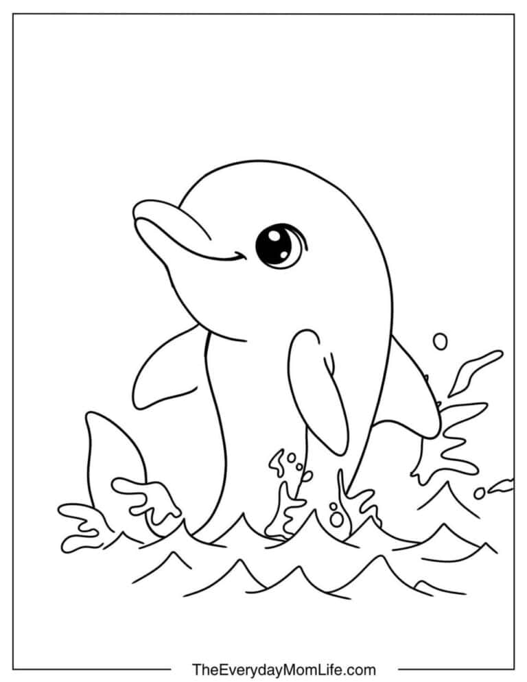 Free Printable Dolphin Coloring Pages