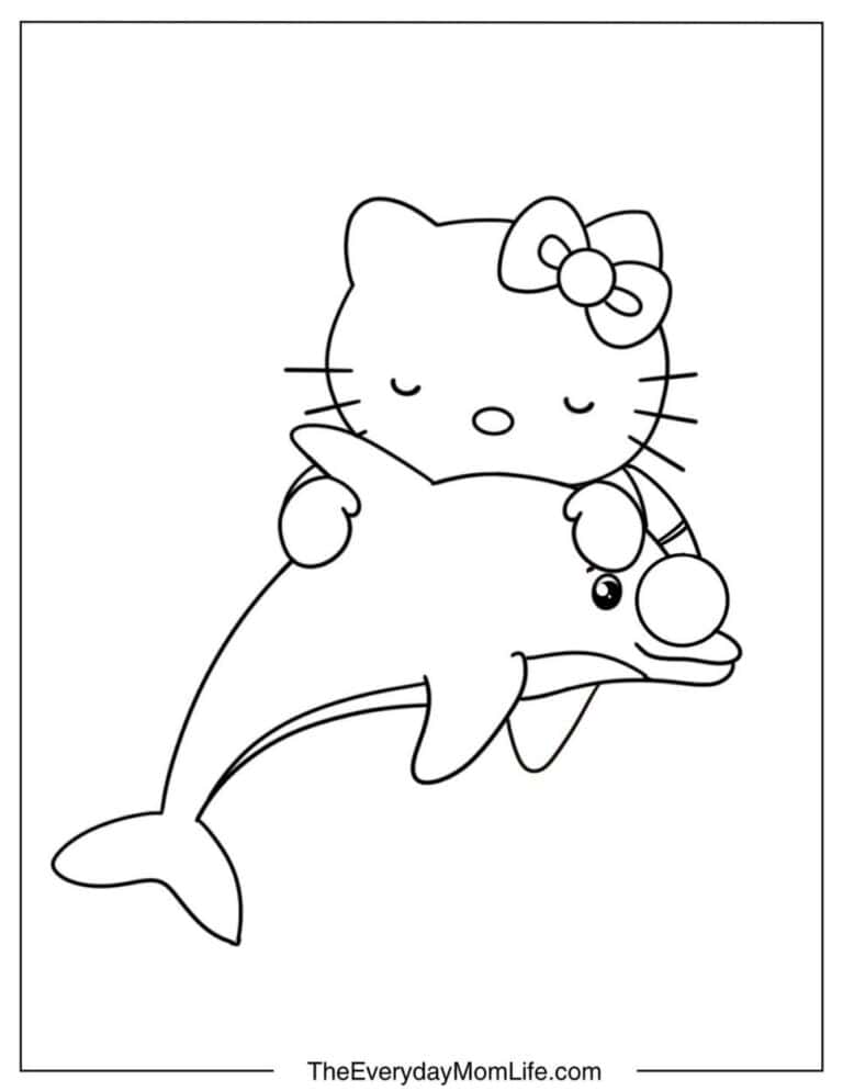 Free Printable Dolphin Coloring Pages