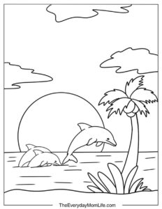 Free Printable Dolphin Coloring Pages