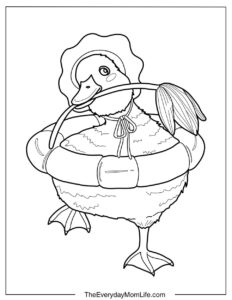 PDF Printable Duck Coloring Pages - The Everyday Mom Life