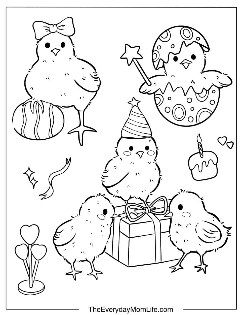 Chicken Coloring Pages for Kids (Free PDF) - The Everyday Mom Life